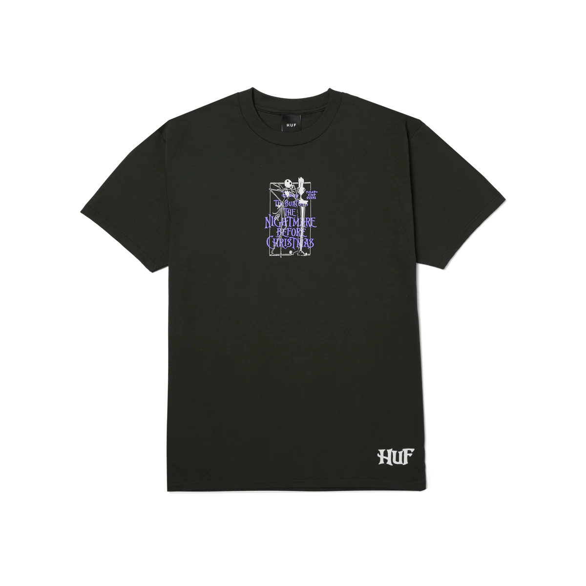HUF x Nightmare Before Christmas T-Shirt Vintage Black – Embassy chch