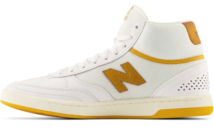 New Balance Numeric 440 High Shoe White w Yellow – Embassy chch