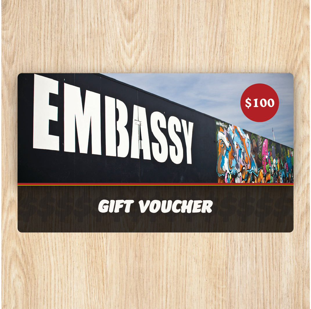 EMBASSY Gift Voucher – Embassy chch